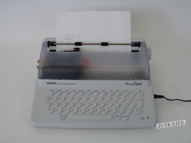 NEW Brother PersonalType Daisy Wheel Typewriter Model PY-80+ | JunkSave