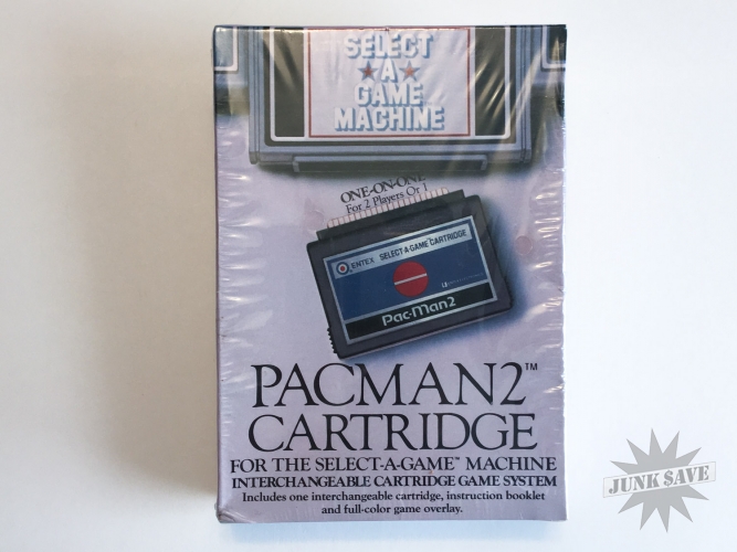Sealed New Entex Pac-Man 2 Select-a-Game Machine Cartridge | JunkSave