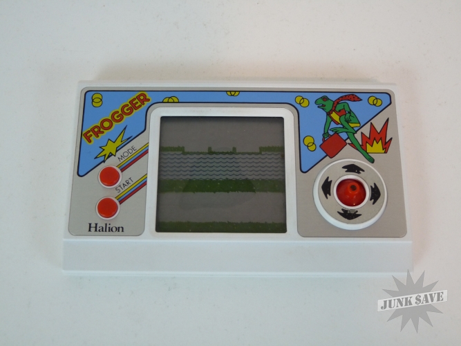 Halion Frogger LCD Handheld Game Rare Grandstand Foil Box | JunkSave