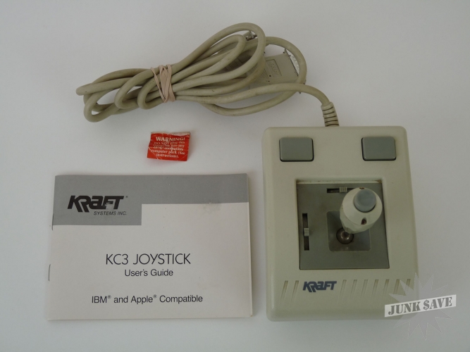 Kraft KC3 Vintage Computer Joystick Apple II & IBM PC XT-AT | JunkSave