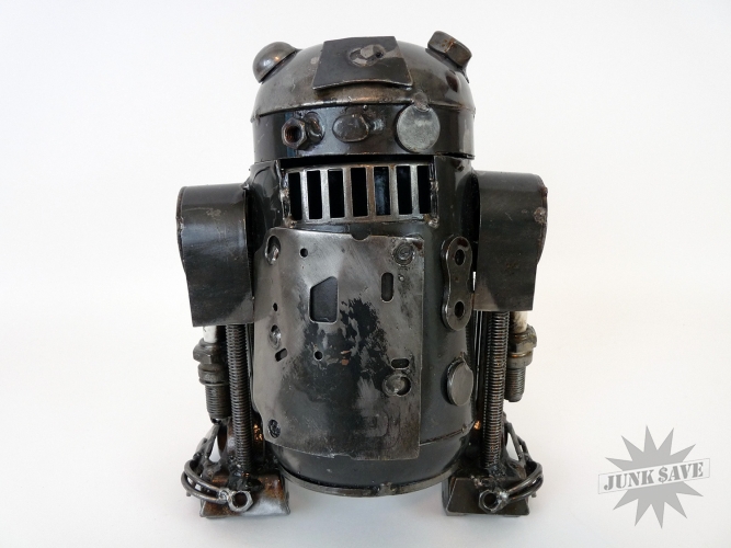 R2D2 Droid Scrap Metal Sculpture Tabletop Steampunk | JunkSave