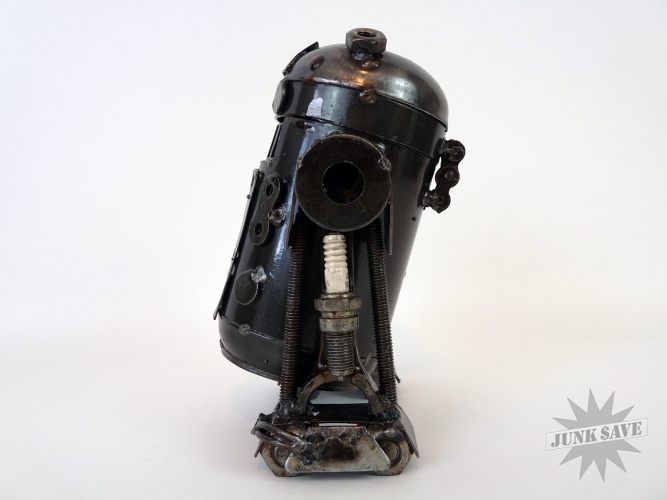 R2D2 Droid Scrap Metal Sculpture Tabletop Steampunk | JunkSave