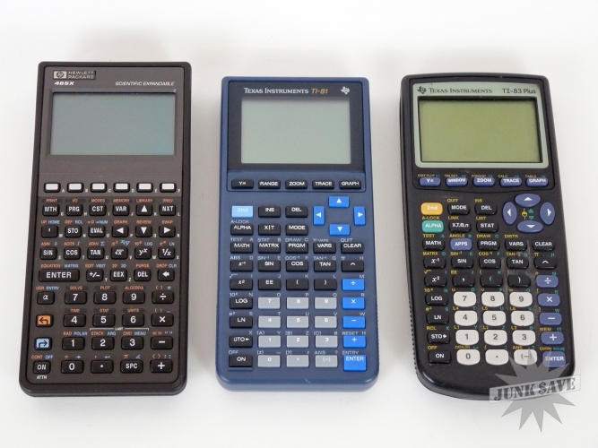 Lot of 3 Graphing Calculators HP-48SX TI-83 TI-81 | JunkSave