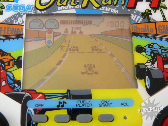 Sega Out Run F-1 Racing LCD Game Tiger Japan | JunkSave